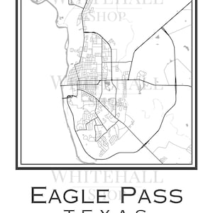 Eagle Pass Texas Map [digital Download] - Etsy