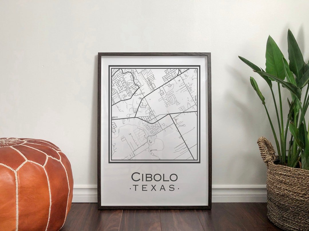 Cibolo Texas Map [digital Download] - Etsy