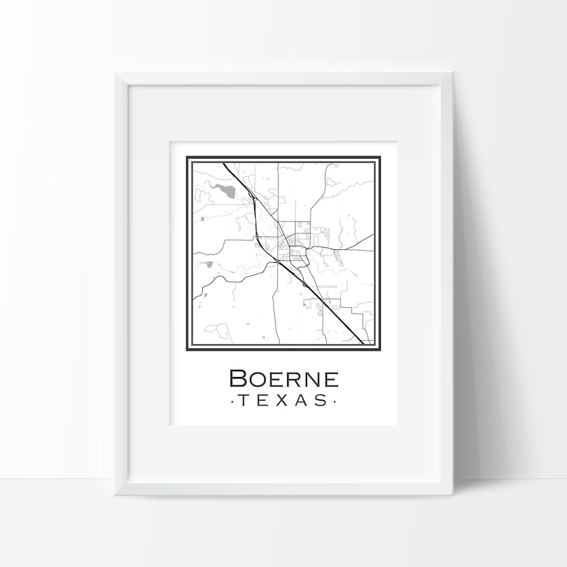 Boerne Texas Map [digital Download] - Etsy