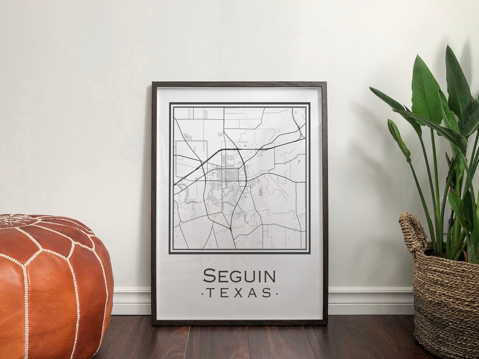 Seguin Texas Map digital Download - Etsy