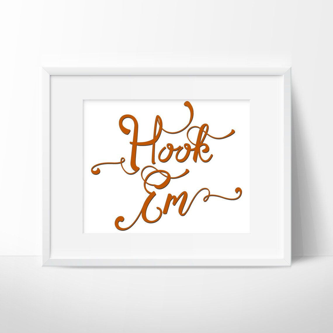 Hook 'em University of Texas Print digital - Etsy