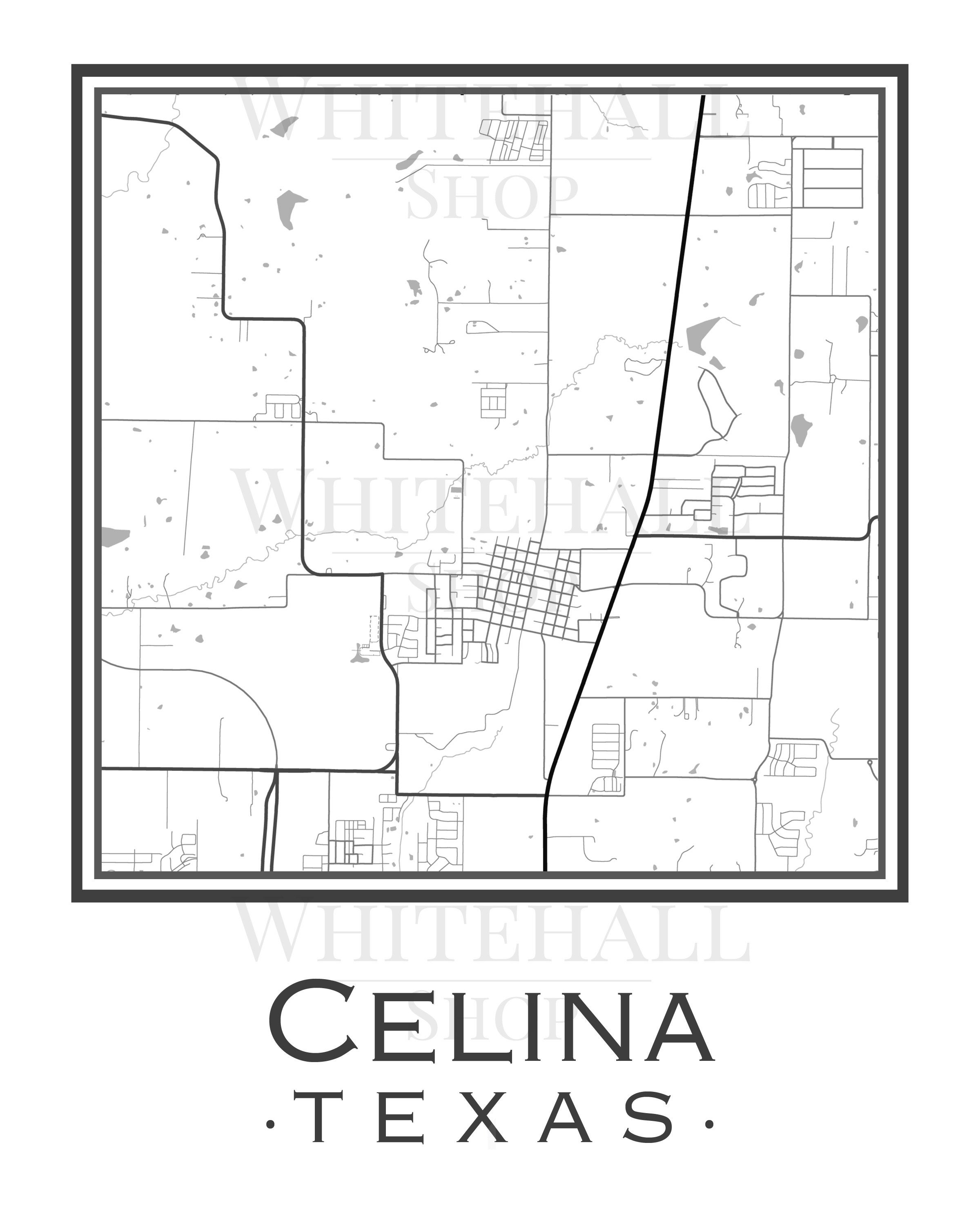 Celina Texas Map [digital Download] - Etsy