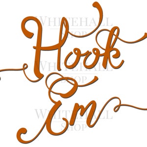 Hook 'em University of Texas Print [digital] - Etsy
