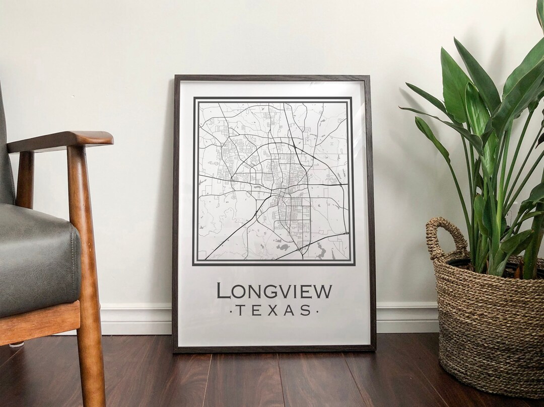 Longview Texas Map [digital Download] - Etsy