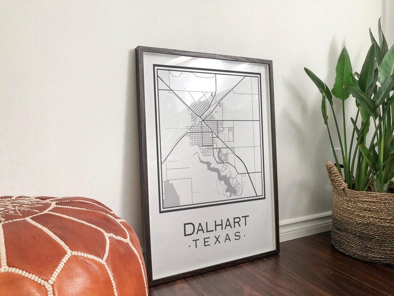 Mapa de Dalhart Texas Descarga digital - Etsy México