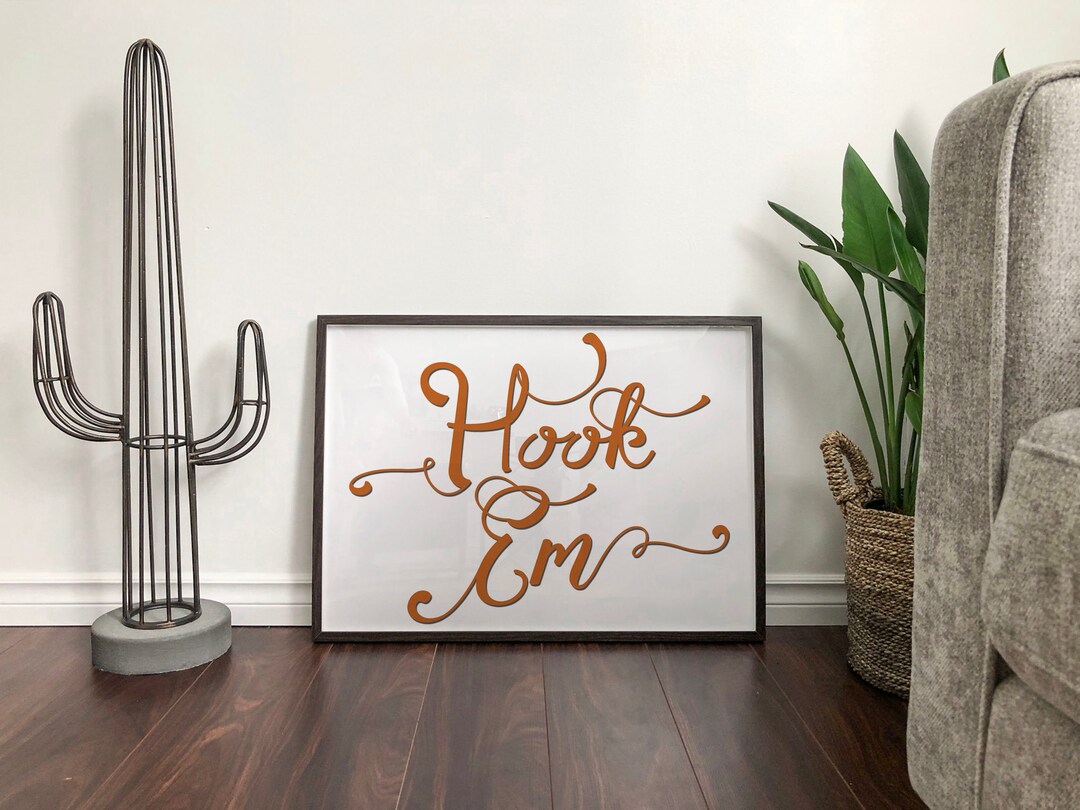 Hook 'em University of Texas Print [digital] - Etsy
