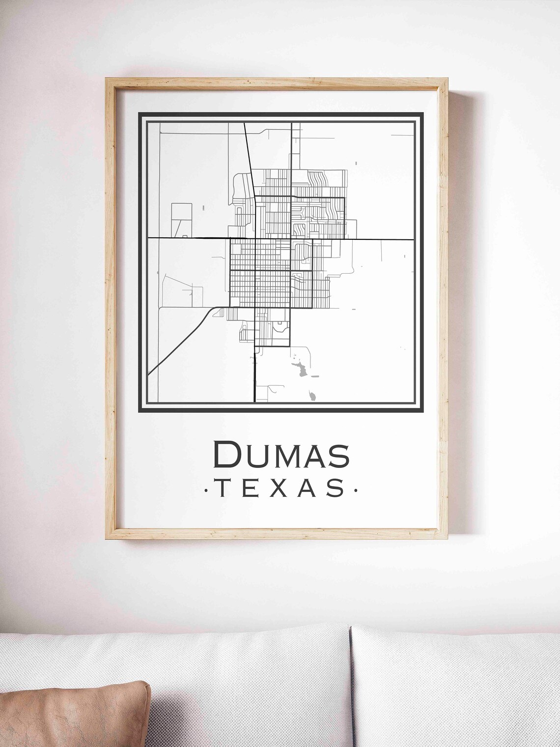 Dumas Texas Map [digital Download] - Etsy