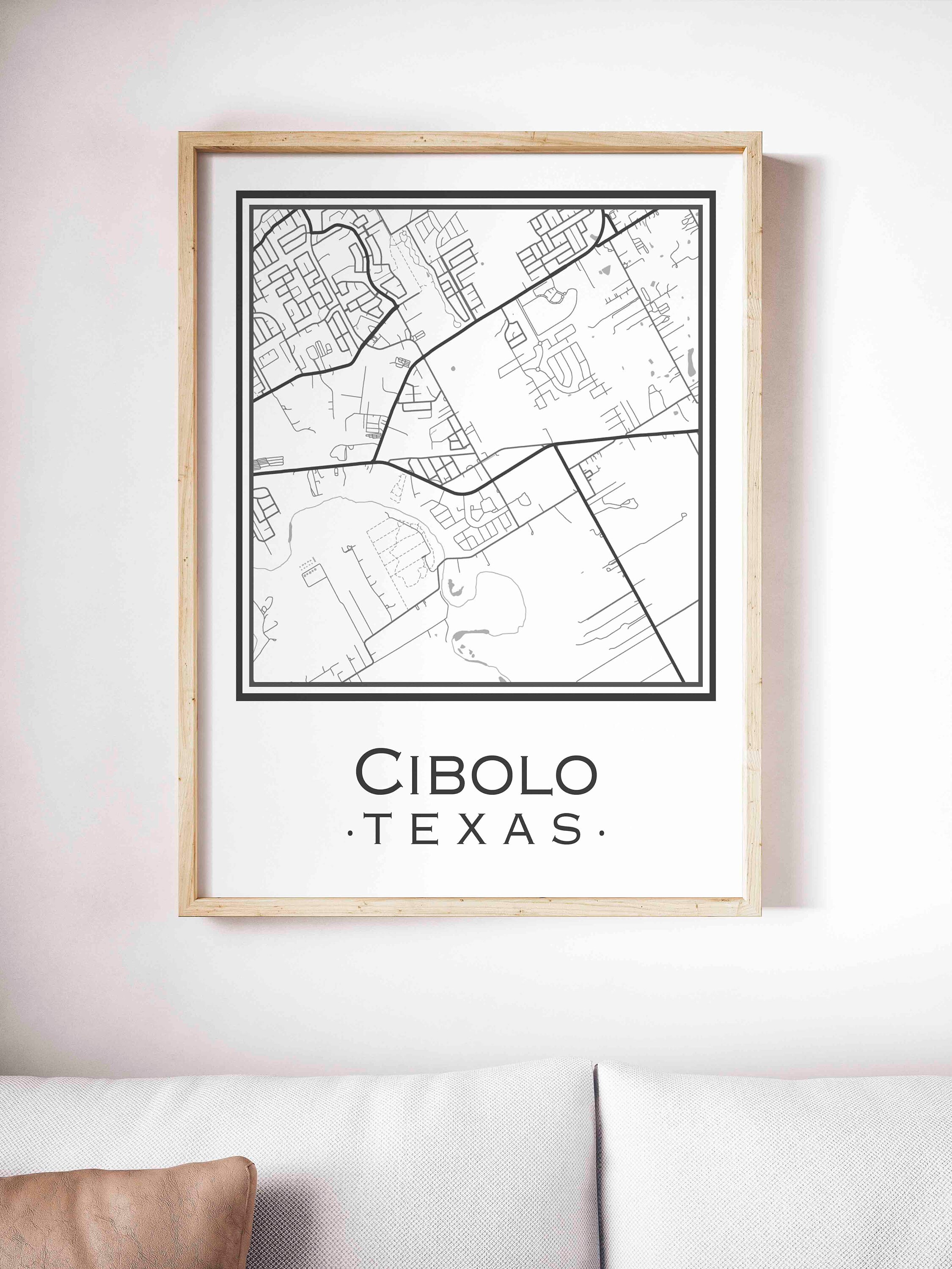 Cibolo Texas Map [digital Download] - Etsy