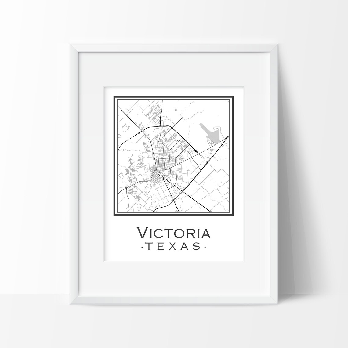 Victoria Texas Map [digital Download] - Etsy Canada