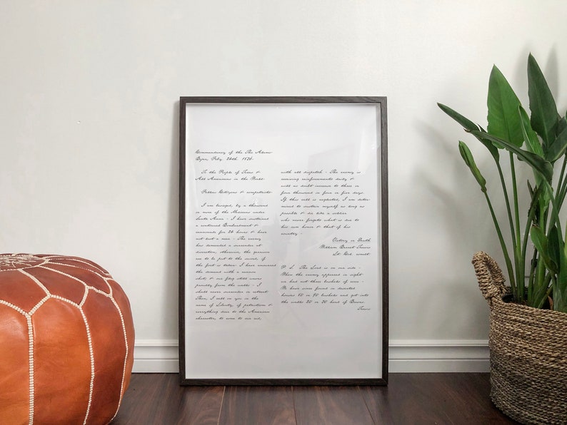 Travis' Letter From the Alamo Print [digital Download] - Etsy