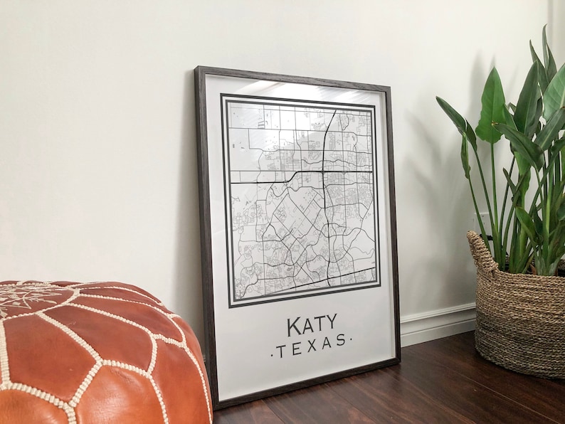 Katy Texas Map digital Download - Etsy