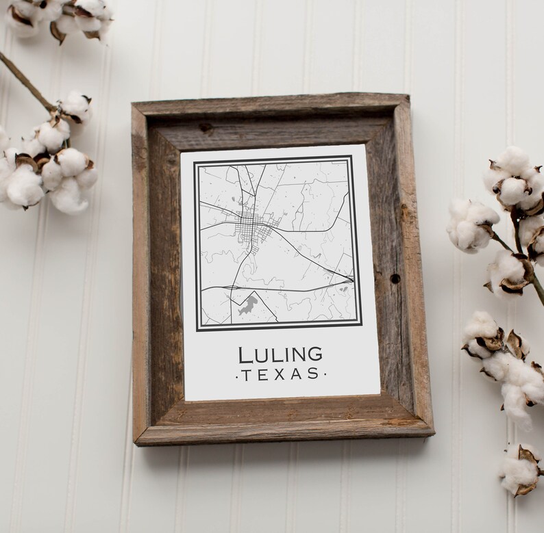 Luling Texas Map [digital Download] - Etsy