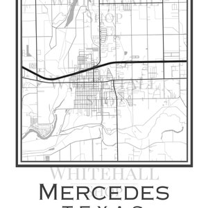Mercedes Texas Map [digital Download] - Etsy
