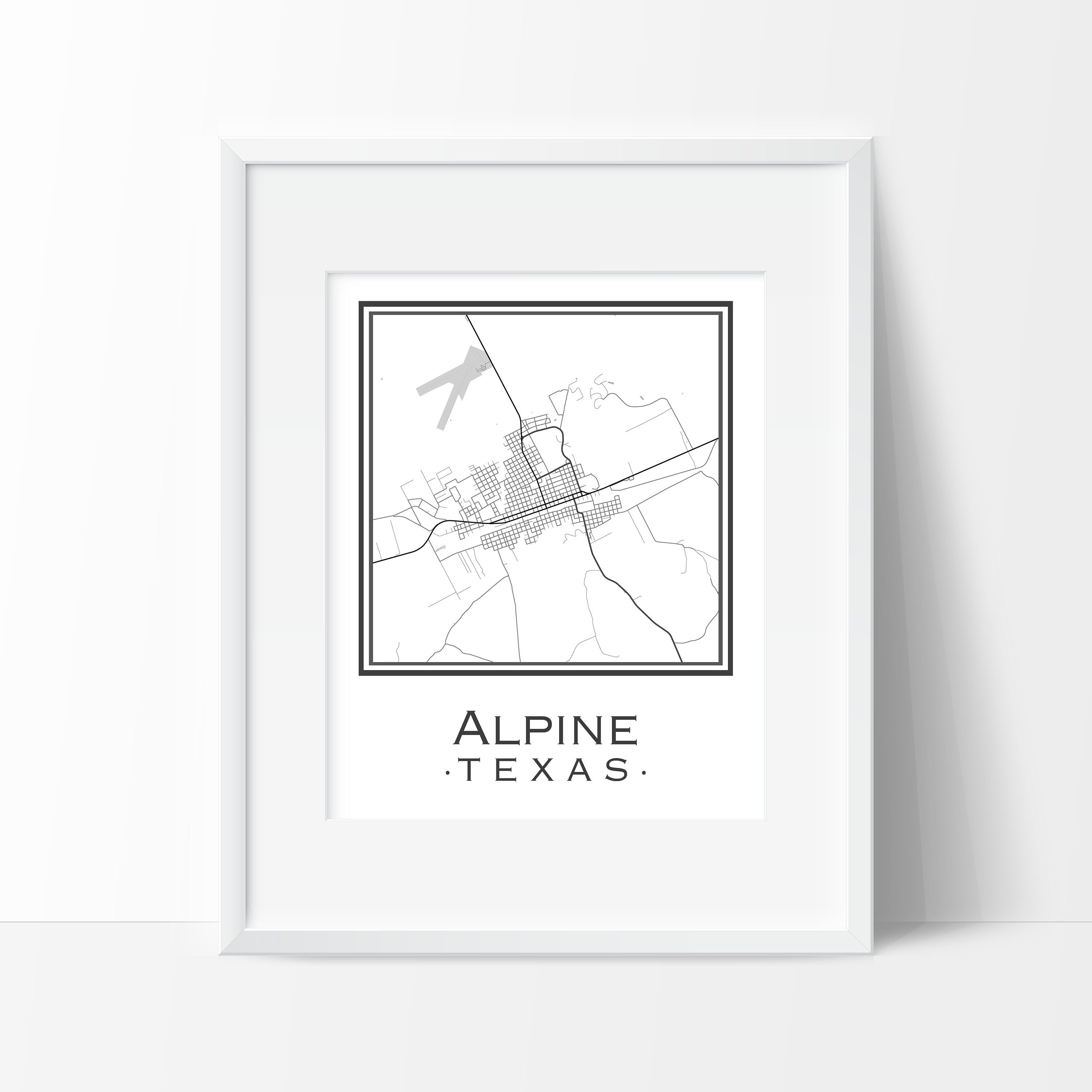 Alpine Texas Map [digital Download] - Etsy UK