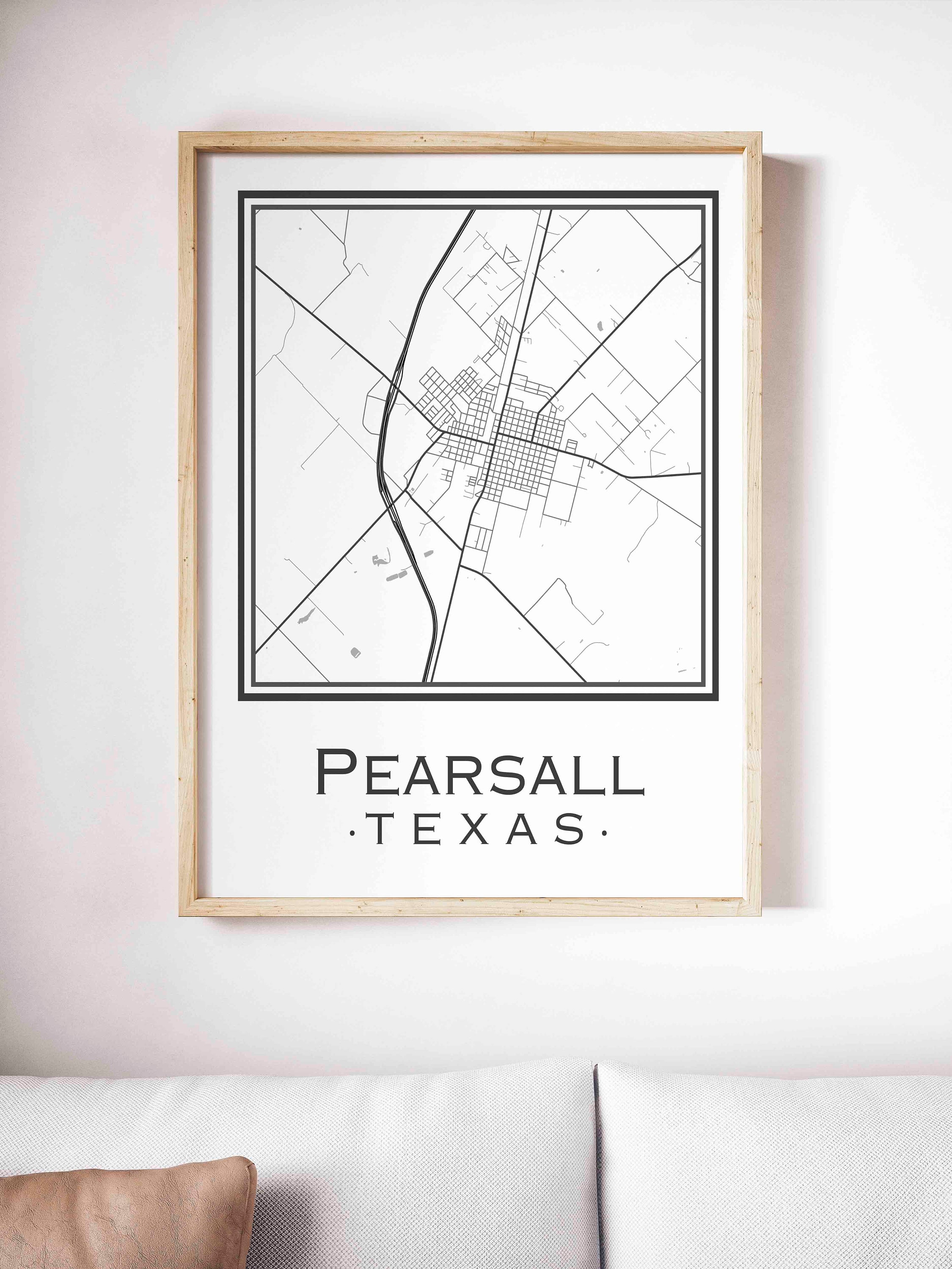 Pearsall Texas Map [digital Download] - Etsy