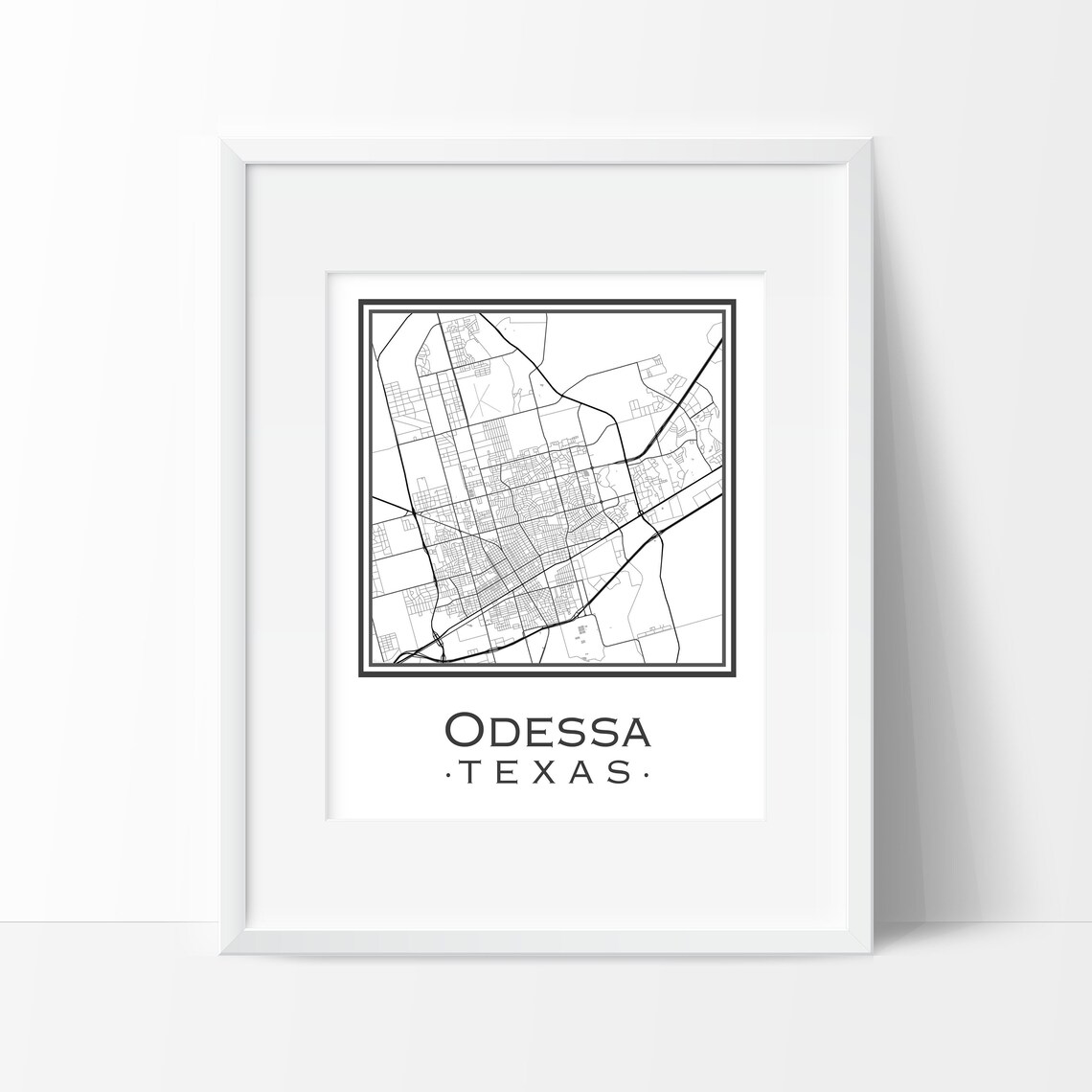 Odessa Texas Map digital Download - Etsy