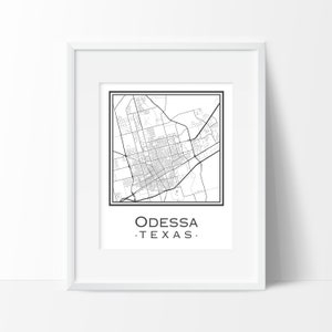 Odessa Texas Map [digital Download] - Etsy