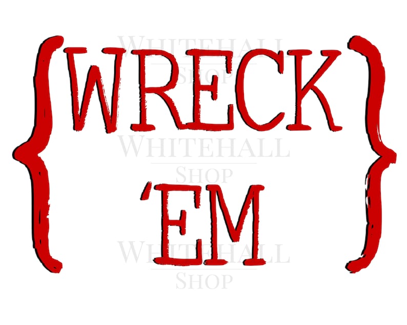 Wreck 'em Tech Print (texas Tech) [digital Download] - Etsy