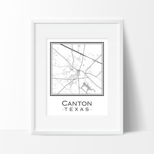 Canton Texas Map [digital Download] - Etsy