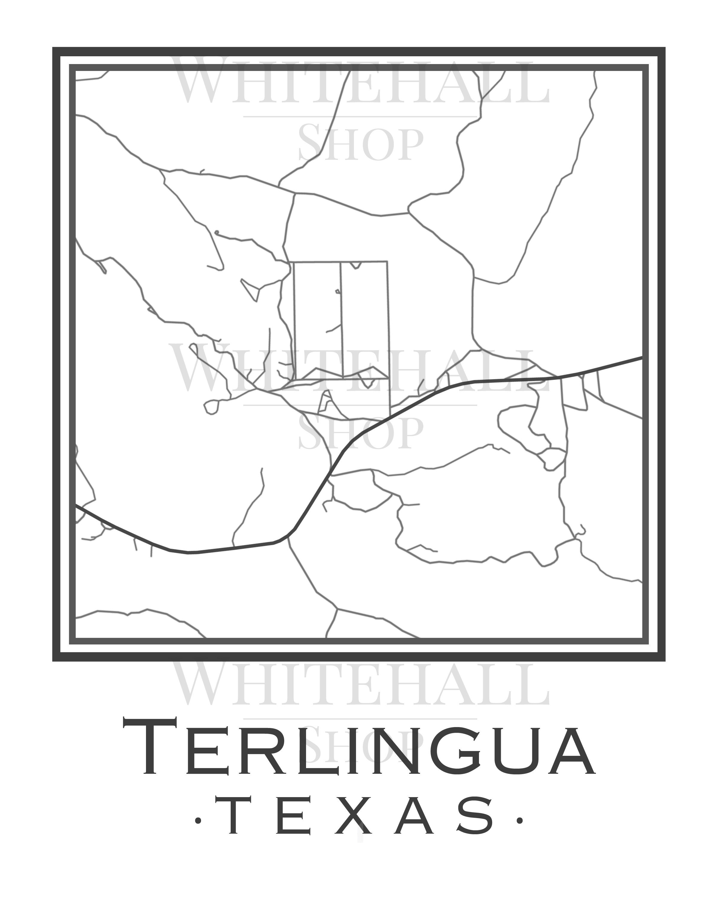 Terlingua Texas Map [digital Download] - Etsy