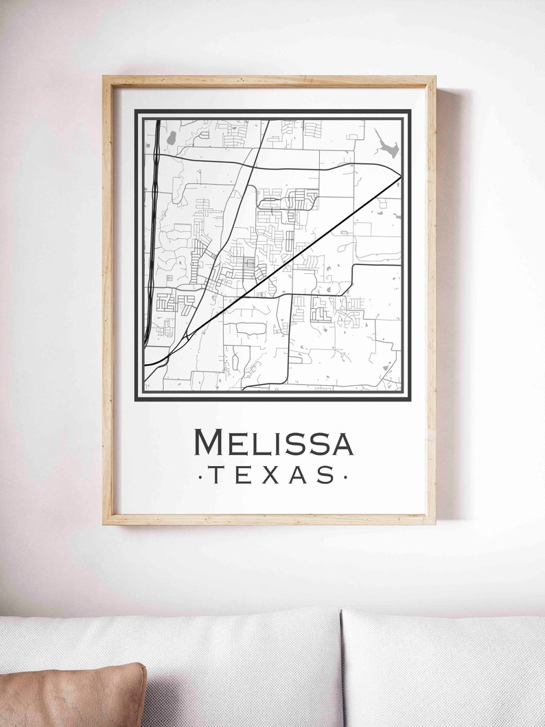 Melissa Texas Map [digital Download] - Etsy