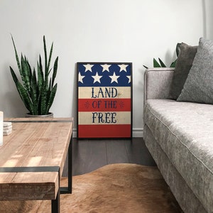 Land of the Free Flag Print [digital Download] - Etsy
