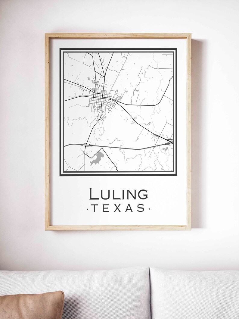 Luling Texas Map [digital Download] - Etsy