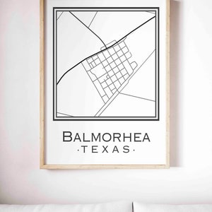 Balmorhea Texas Map digital Download - Etsy