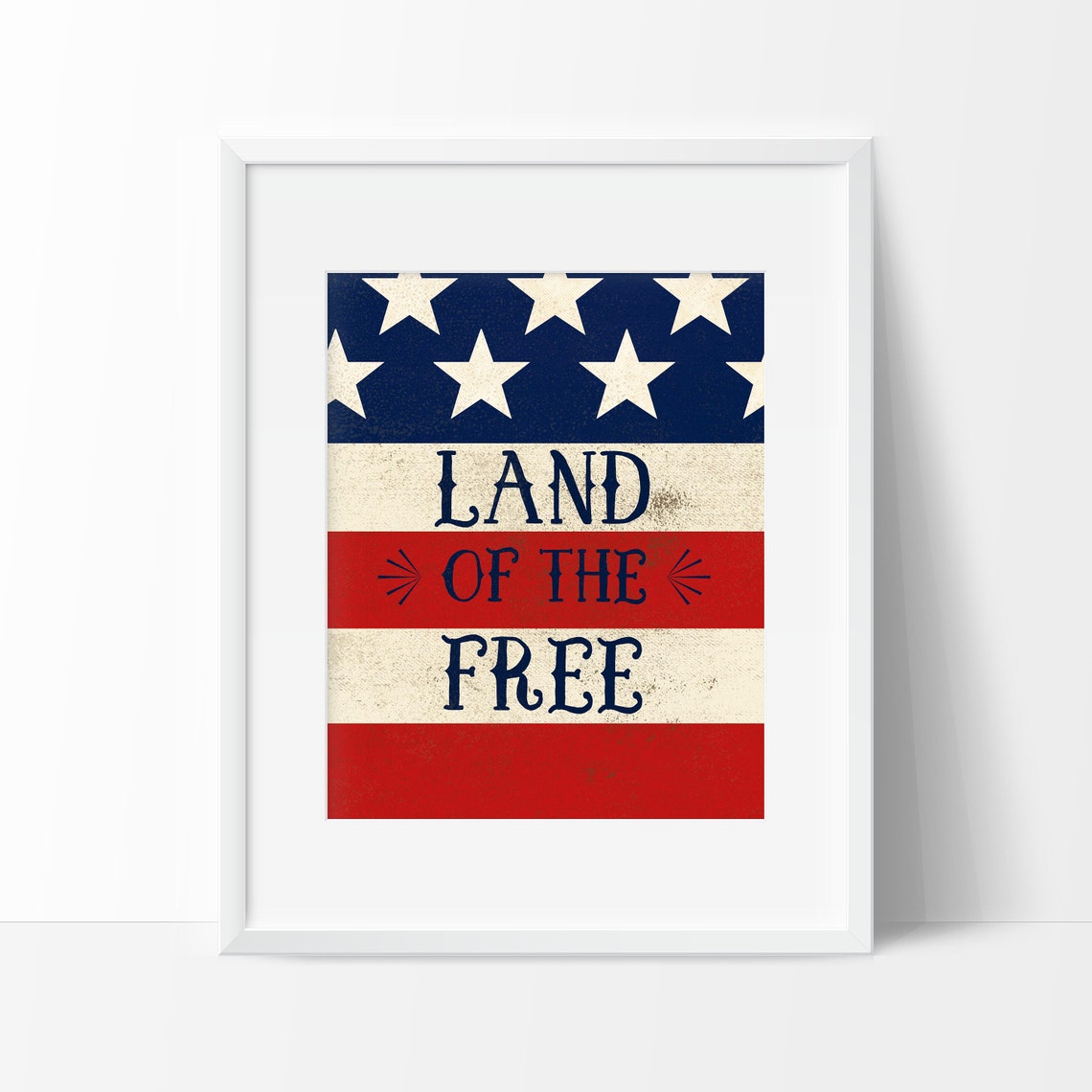 Land of the Free Flag Print [digital Download] - Etsy
