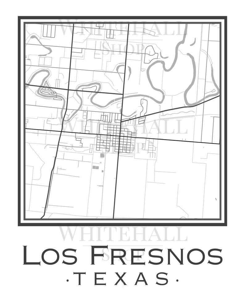 Los Fresnos Texas Map digital Download - Etsy