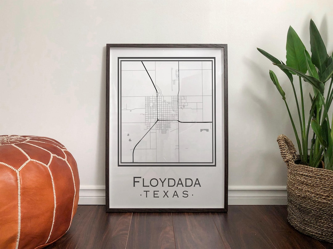 Floydada Texas Map [digital Download] - Etsy
