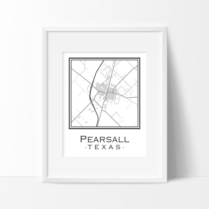 Pearsall Texas Map [digital Download] - Etsy