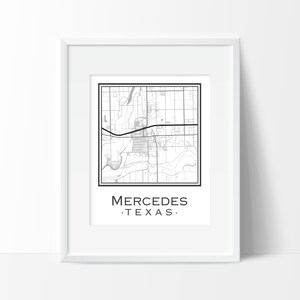 Mercedes Texas Map [digital Download] - Etsy