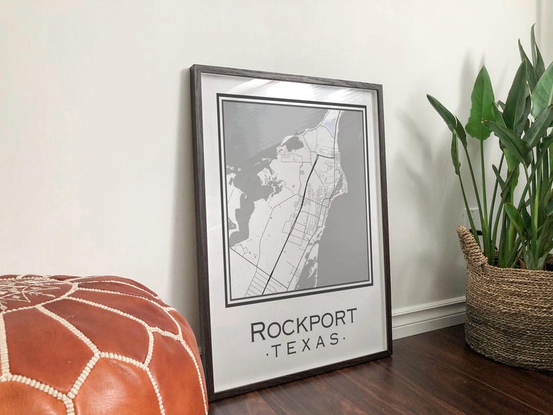 Rockport Texas Map [digital Download] - Etsy