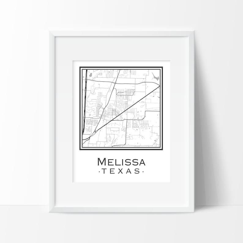 Melissa Texas Map [digital Download] - Etsy