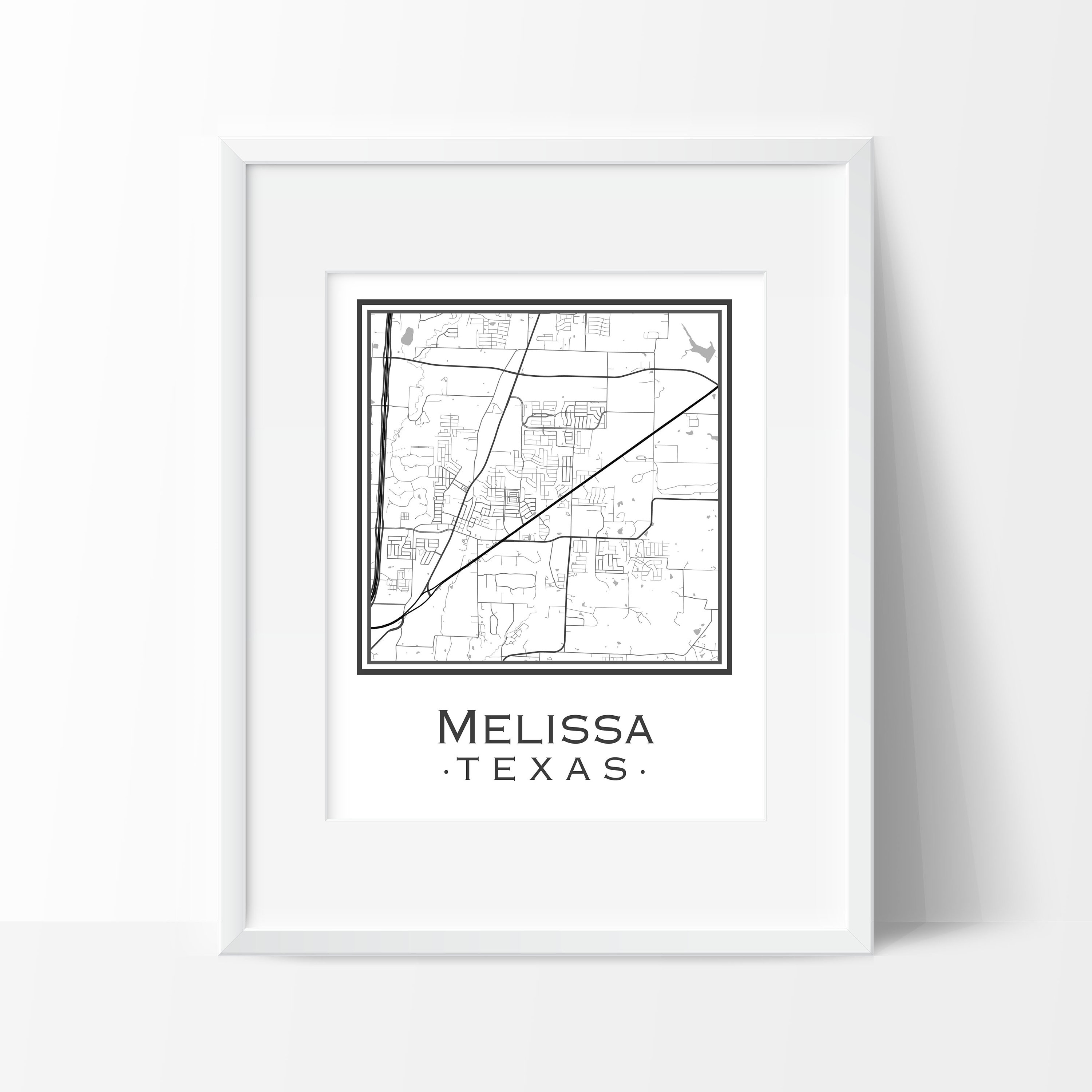 Melissa Texas Map [digital Download] - Etsy