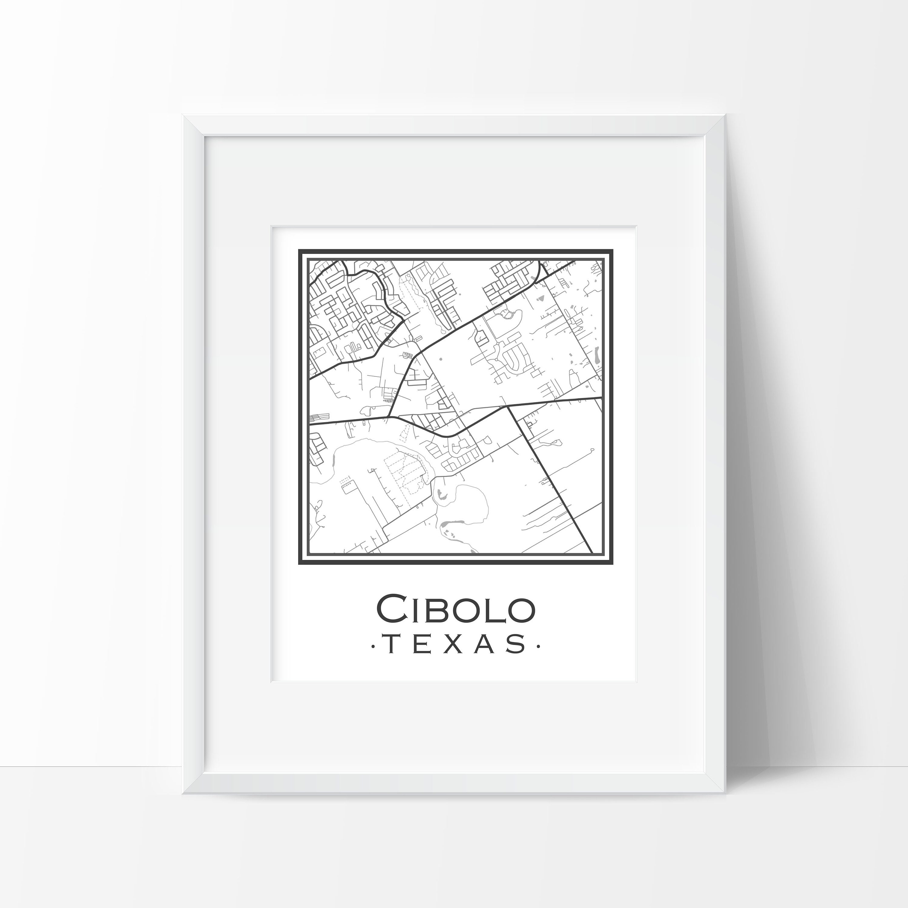 Cibolo Texas Map [digital Download] - Etsy