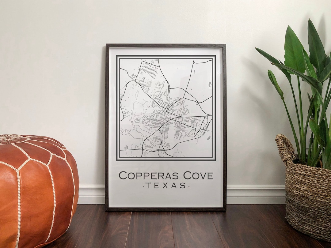 Copperas Cove Texas Map [digital Download] - Etsy