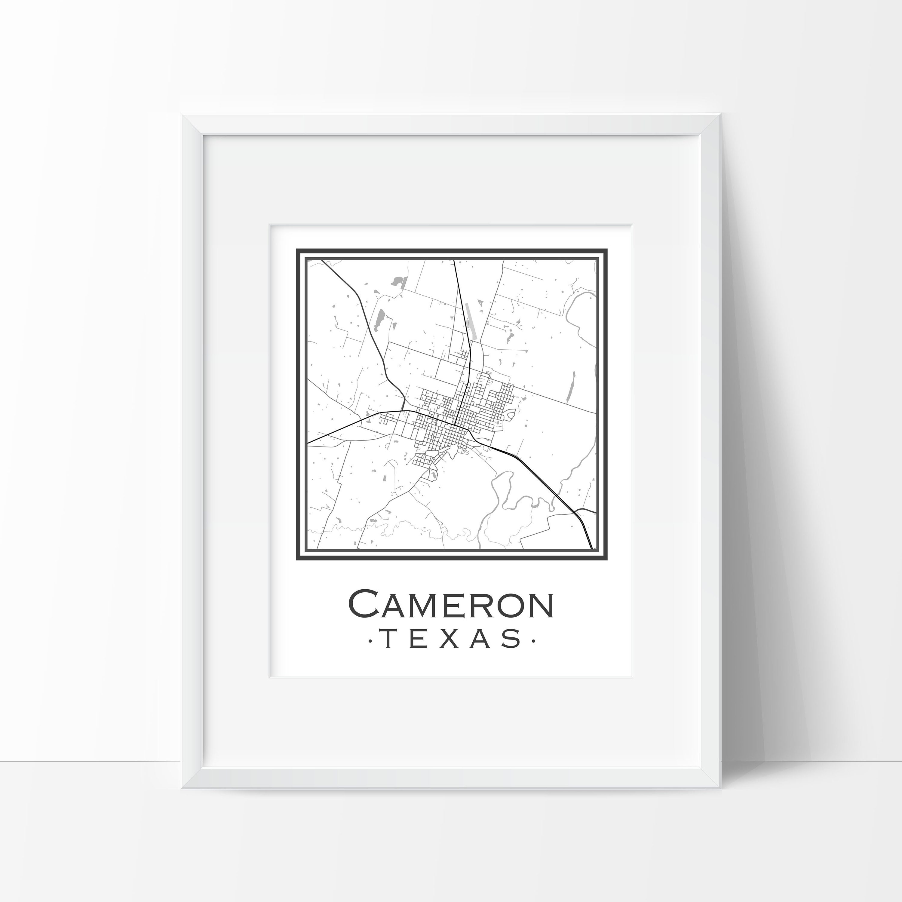 Cameron Texas Map digital Download - Etsy