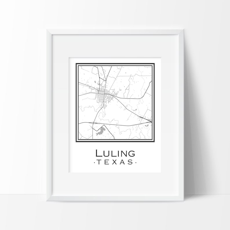 Luling Texas Map Digital Download - Etsy 日本