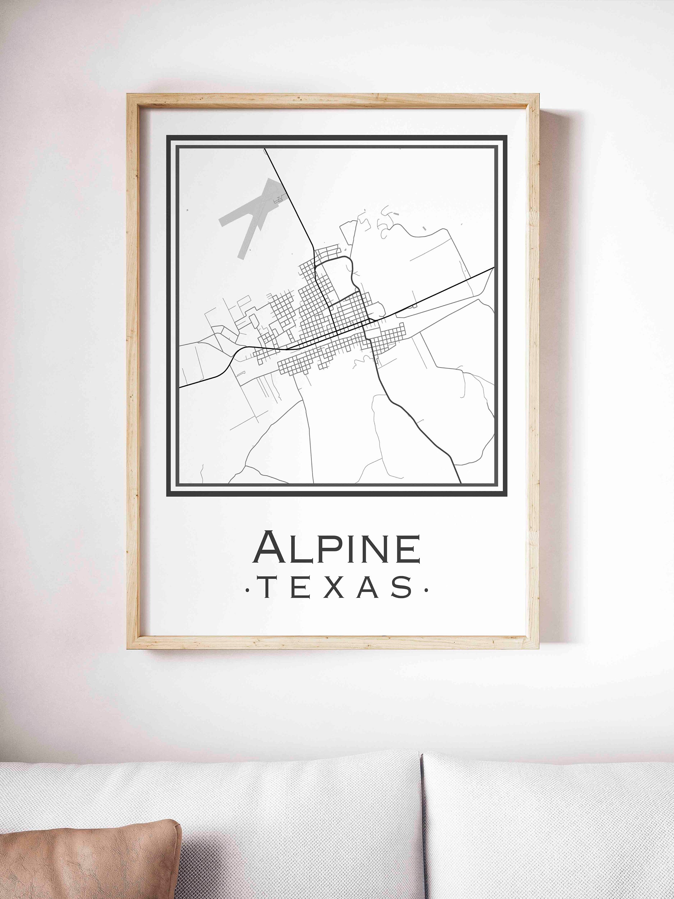 Alpine Texas Map [digital Download] - Etsy UK
