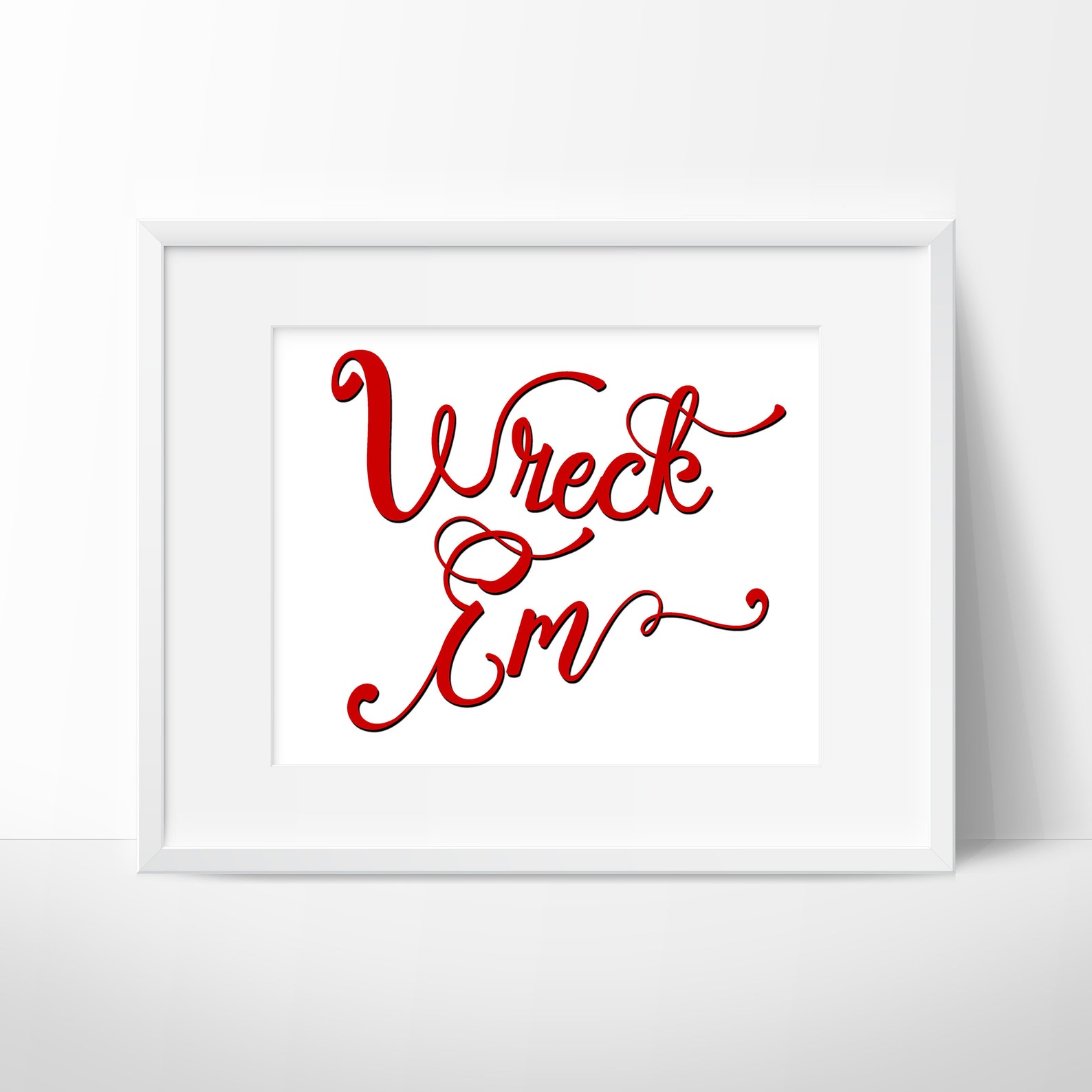 Wreck 'em Tech Texas Tech Print [digital] - Etsy