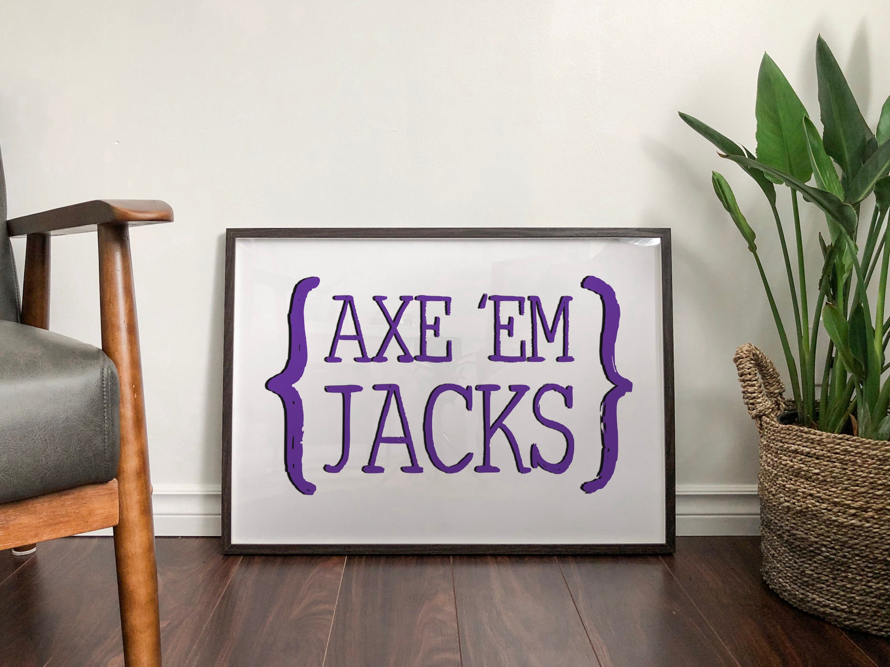Axe 'em Jacks Print stephen F. Austin University digital Download - Etsy