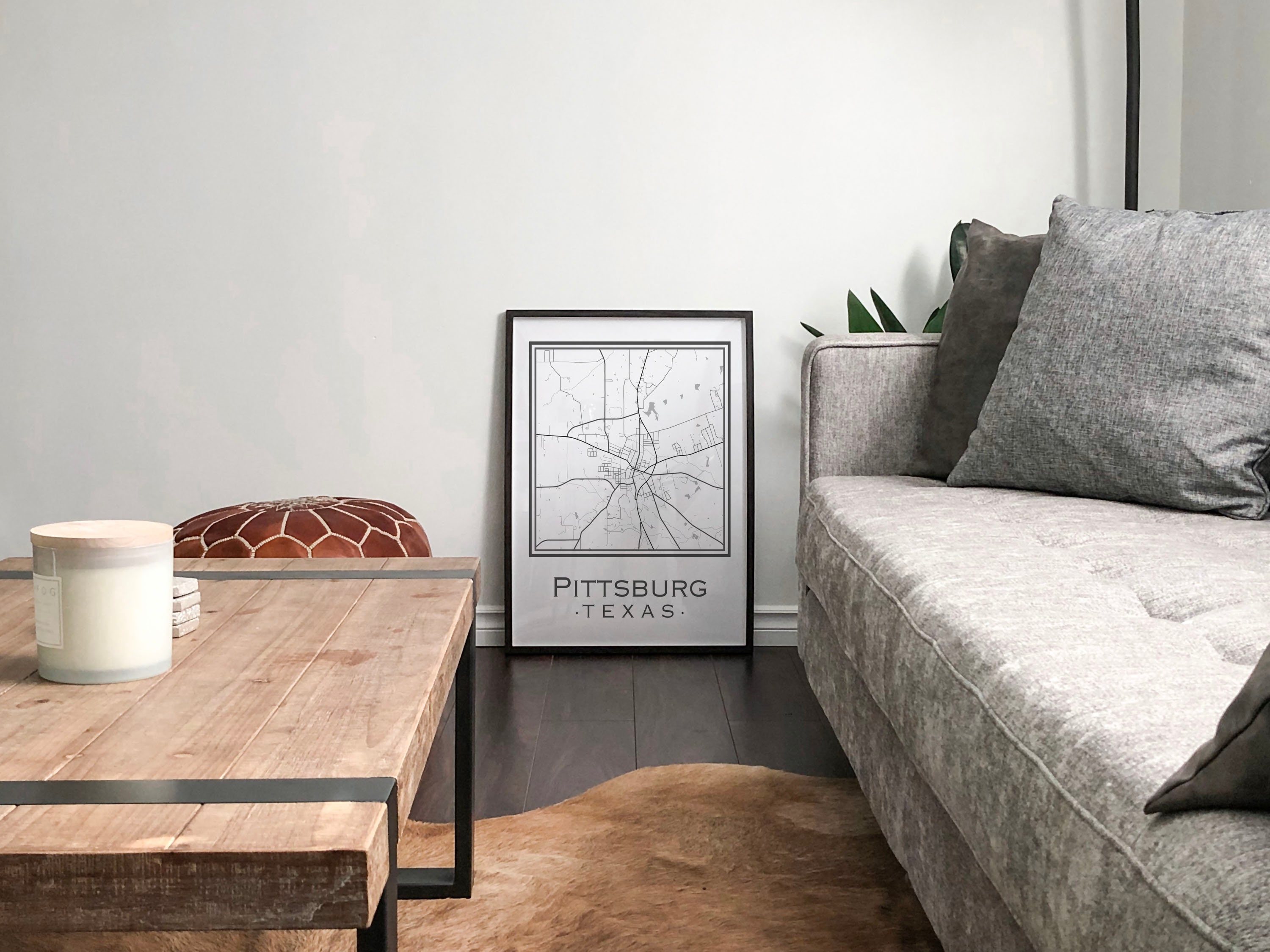 Pittsburg Texas Map digital Download - Etsy