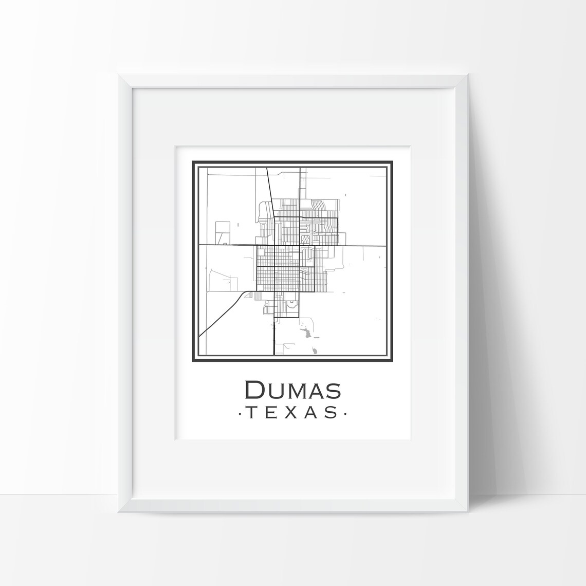 Dumas Texas Map [digital Download] - Etsy