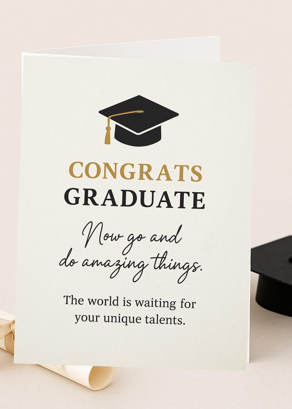 Printable Graduation Card – Congrats Graduate, Class of 2025 Digital ...