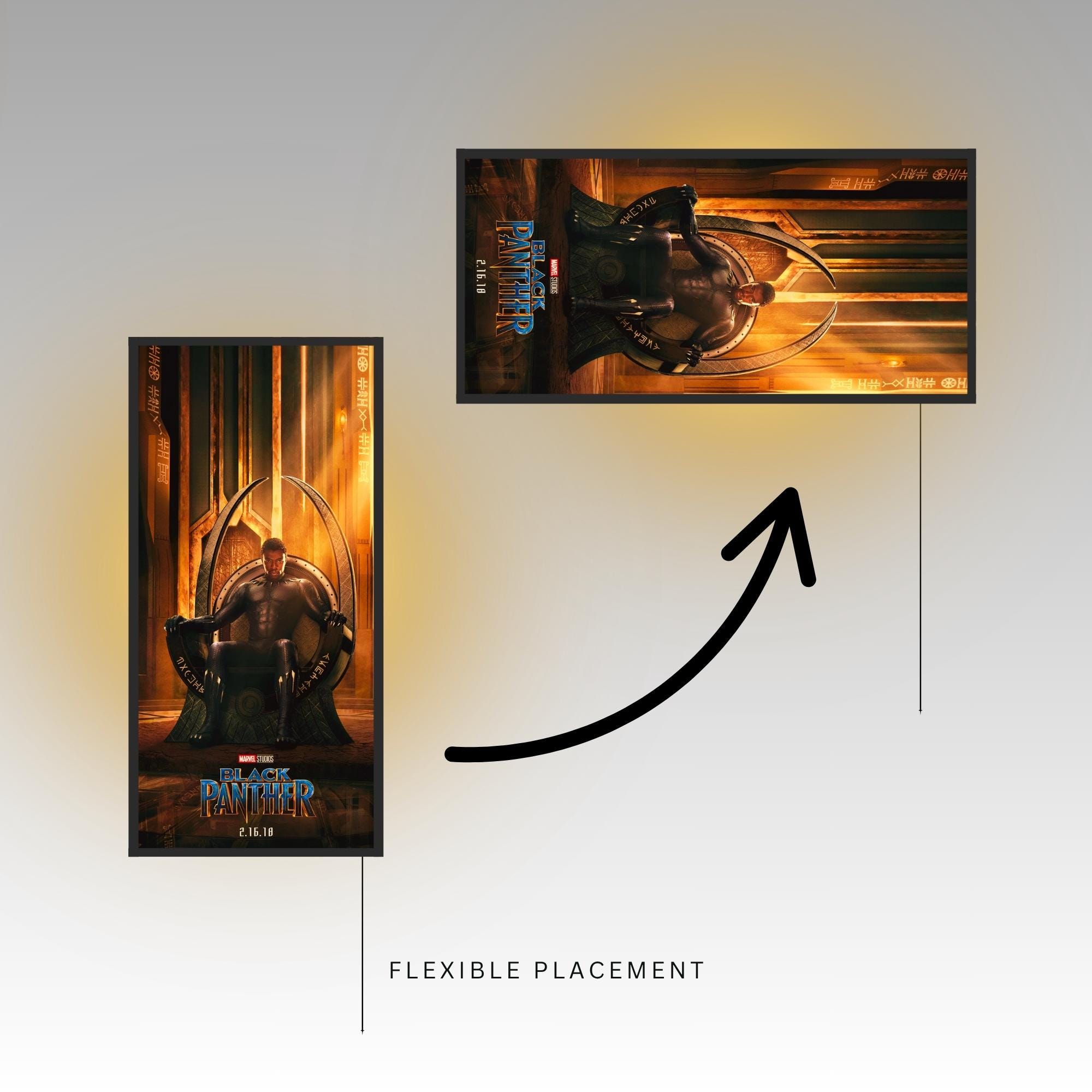 Custom LED Backlit Movie Poster Frame: Ultra-thin Light Box Display - Etsy