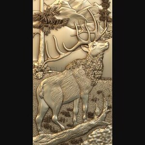 Cnc Carving Files,3d Relief Model,3d Deer Stl Model,wood Carving Files ...