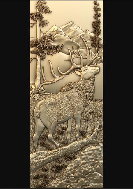 Cnc Carving Files,3d Relief Model,3d Deer Stl Model,wood Carving Files ...