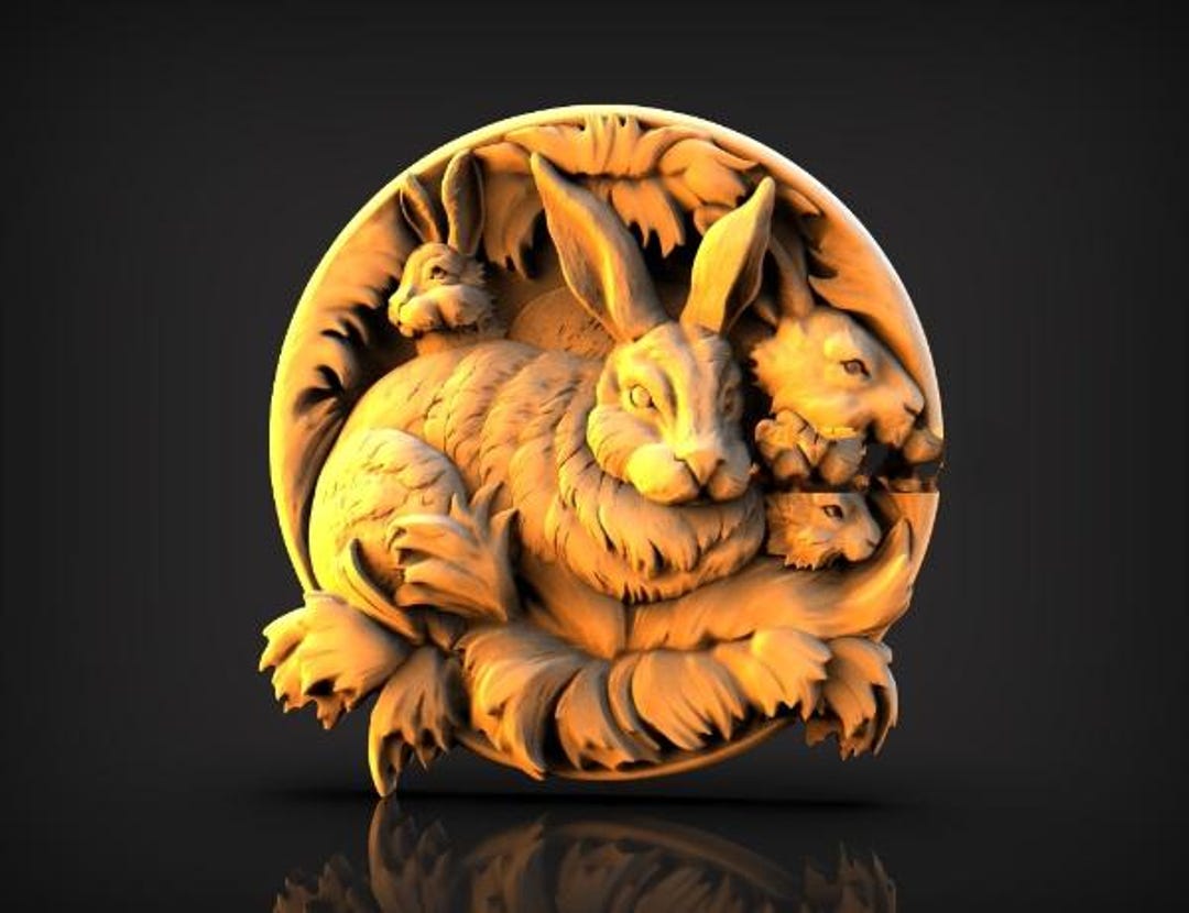 Cnc Machine,stl for Cnc,3d Print Stl,3d Relief Model,3d Rabbit Model ...